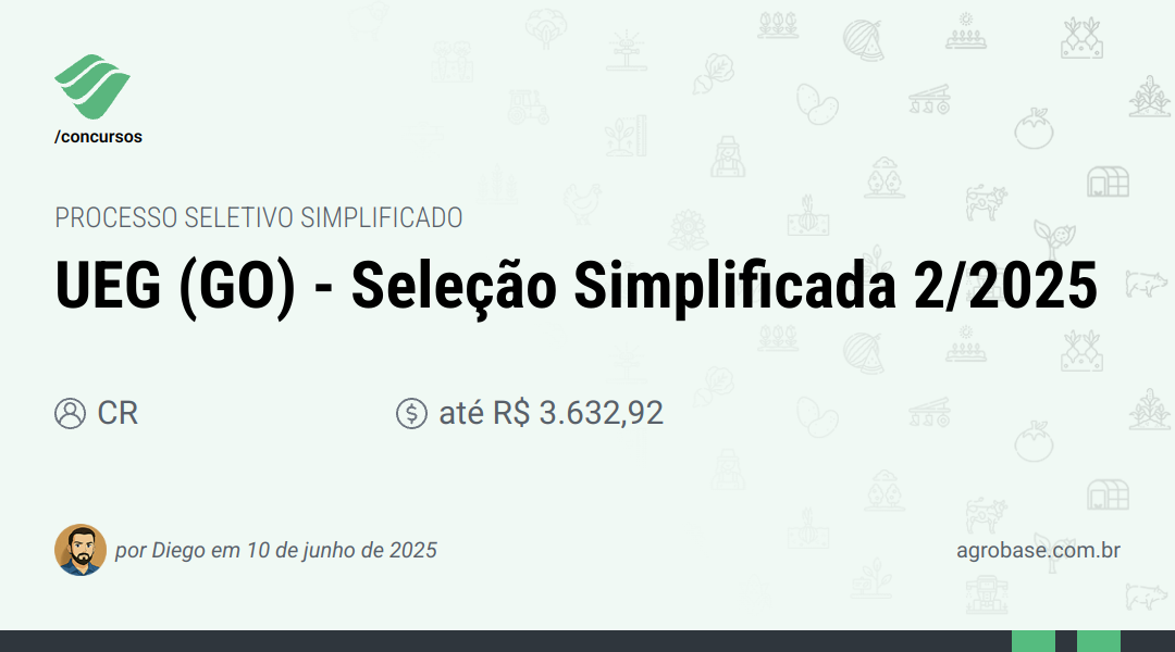 UEG (GO) - Seleção Simplificada 02/2025