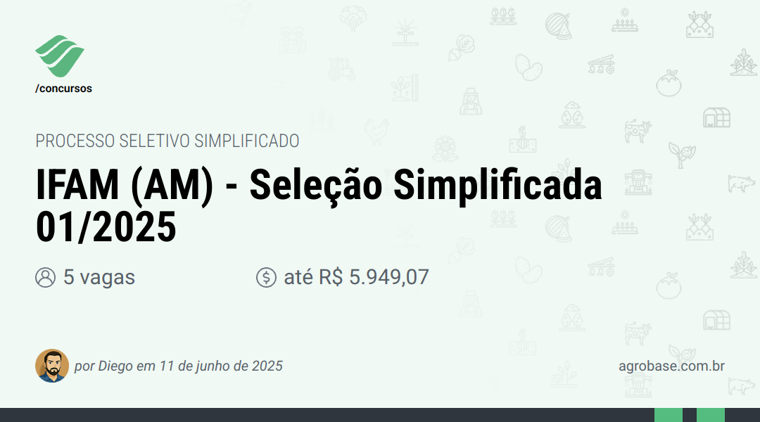IFAM (AM) - Seleção Simplificada 01/2025