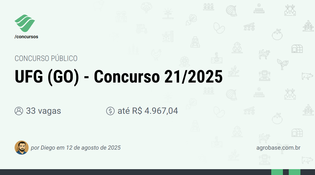 UFG (GO) - Concurso 21/2025