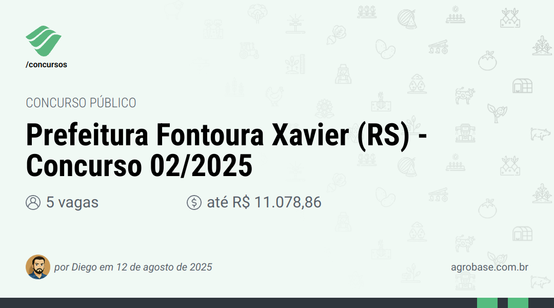 Prefeitura Fontoura Xavier (RS) - Concurso 02/2025