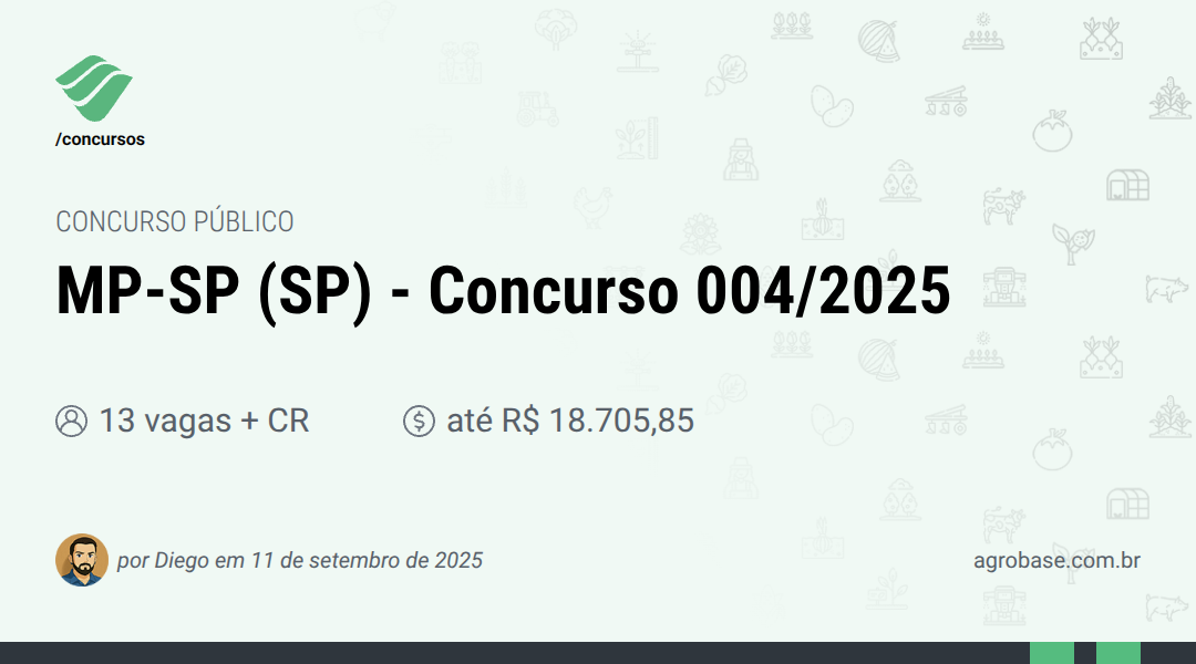MP-SP (SP) - Concurso 004/2025