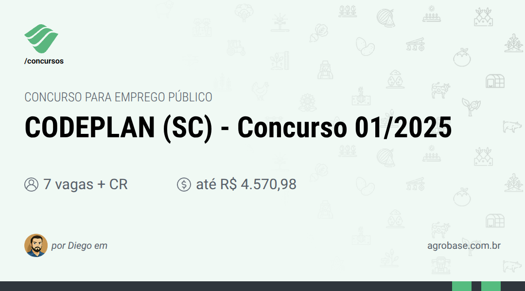 CODEPLAN (SC) - Concurso 01/2025
