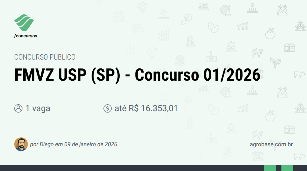 FMVZ USP (SP) - Concurso 01/2026