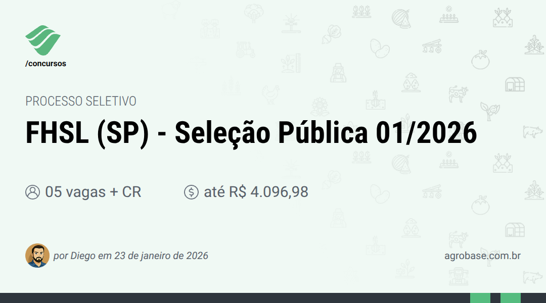 FHSL (SP) - Seleção Pública 01/2026