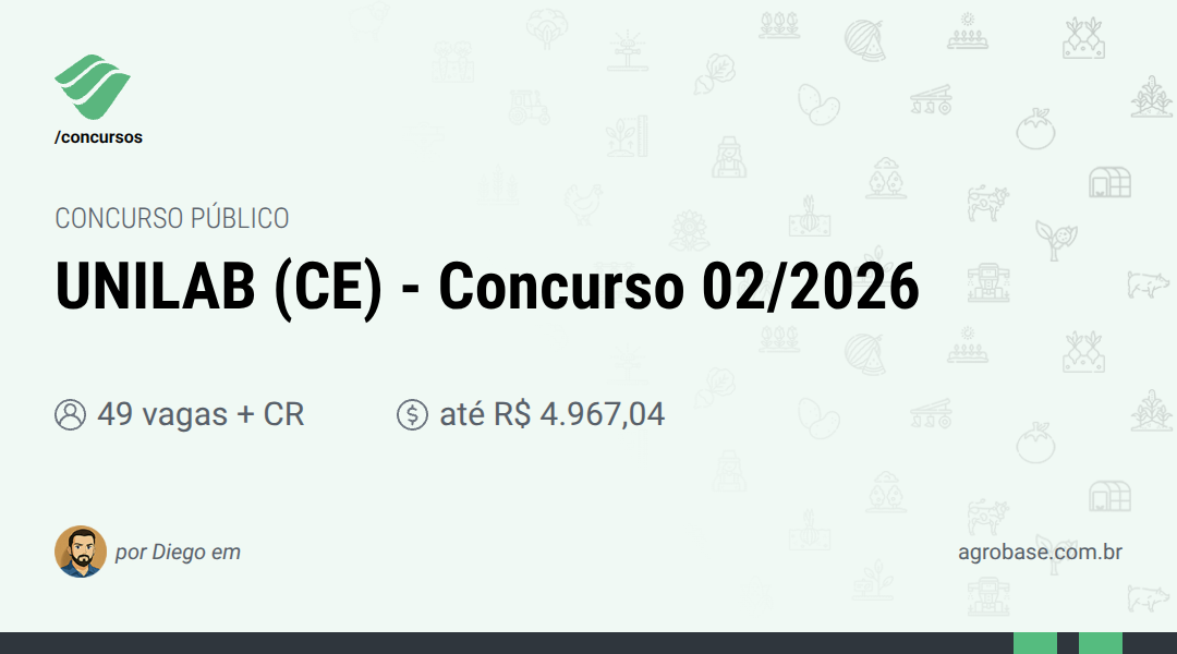 UNILAB (CE) - Concurso 02/2026