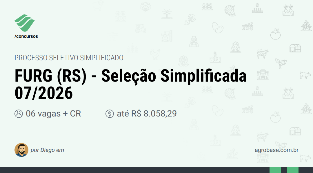 FURG (RS) - Seleção Simplificada 07/2026