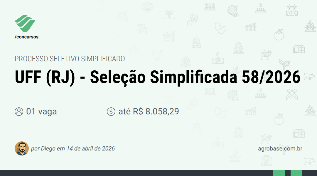UFF (RJ) - Seleção Simplificada 58/2026